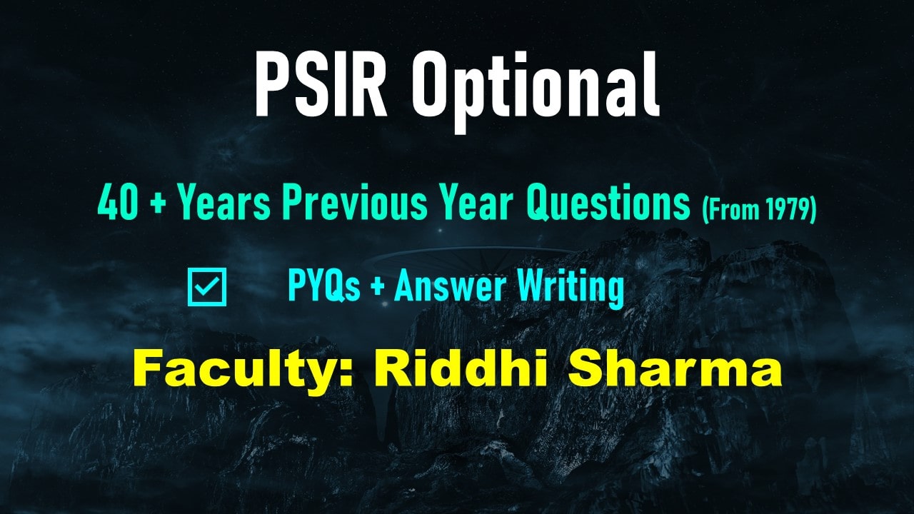 Synopsis IAS PSIR Optional